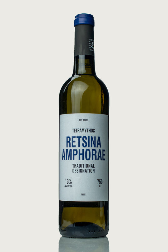 Tetramythos Retsina 'Amphorae' 2023 – Shrine to the Vine